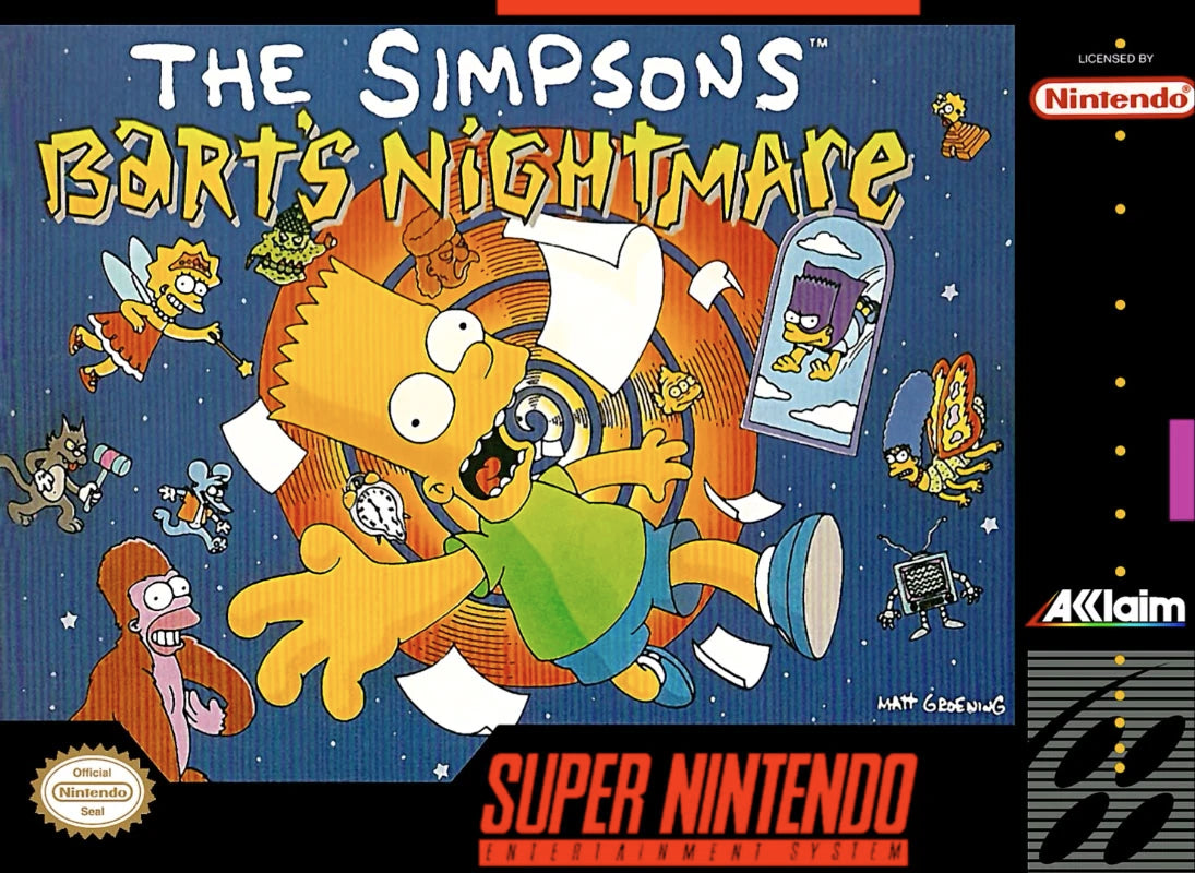 Simpsons: Bart's Nightmare - Super Nintendo – Bitjump Games